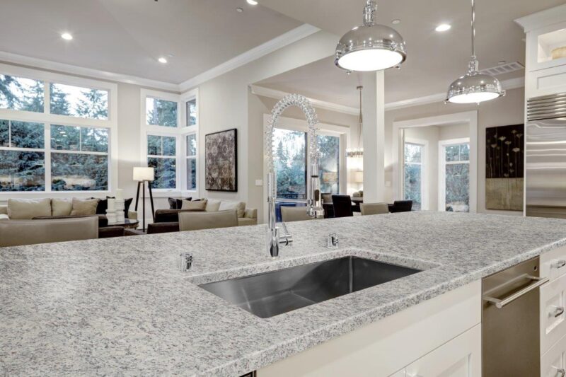 The 6 Best White Granite Patterns For Stunning Kitchen Countertops
